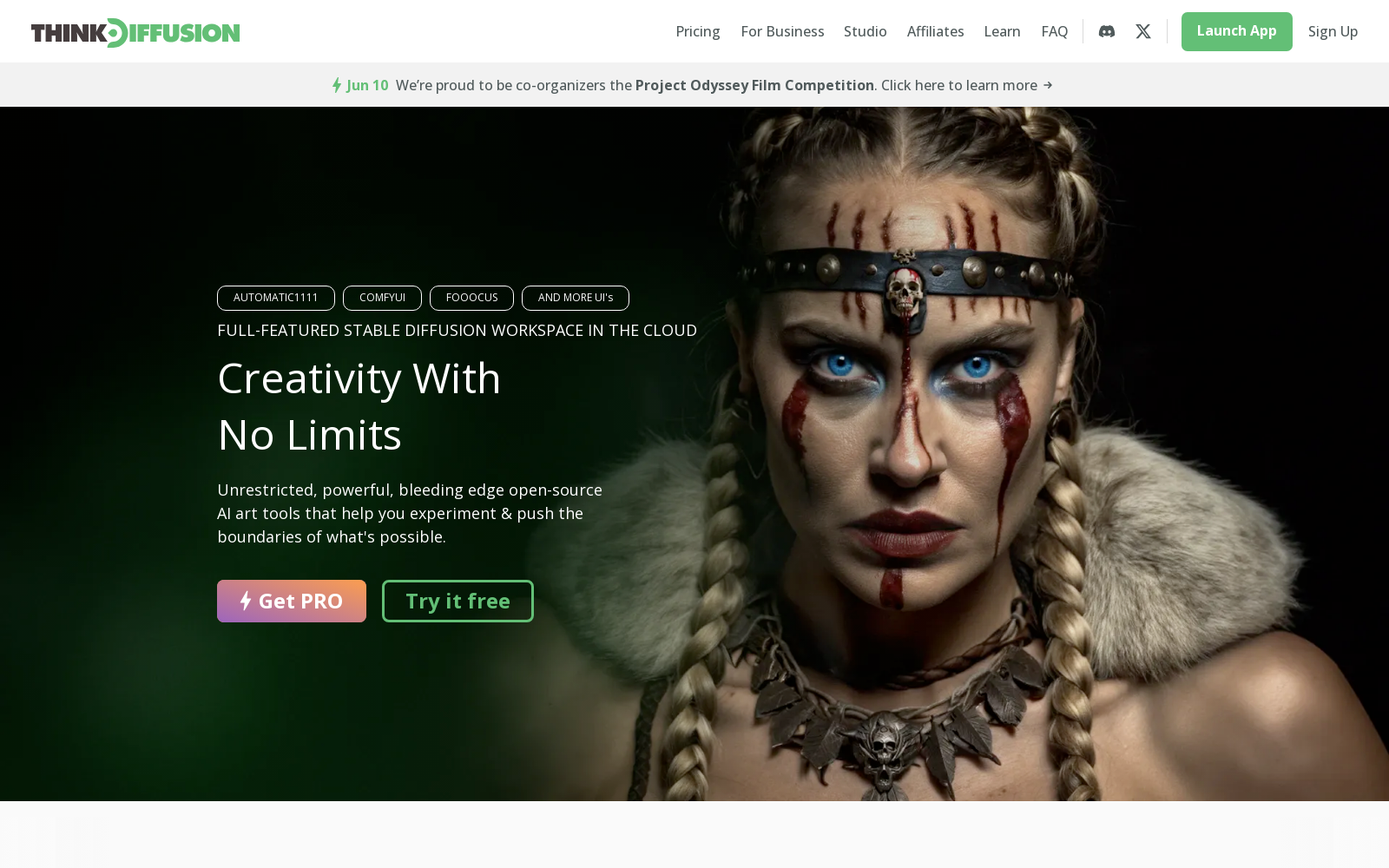 ThinkDiffusion - Stable Diffusion in the Cloud - code.market