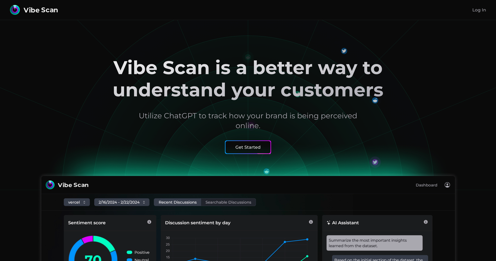 Vibe Scan | Sentiment Analysis for Brands - code.market