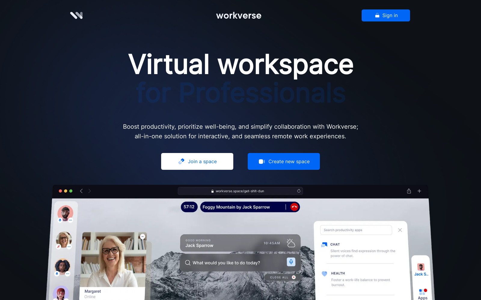 Workverse - Productive Virtual Meetings and Workspace. - code.market