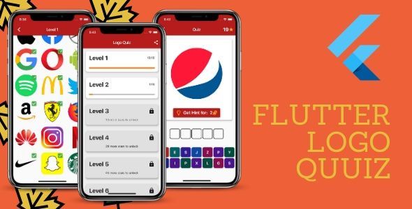 Create much more with 1 flutter logo quiz app app template - code.market