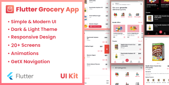 Create much more with 6 flutter flutter grocery app librarys - code.market