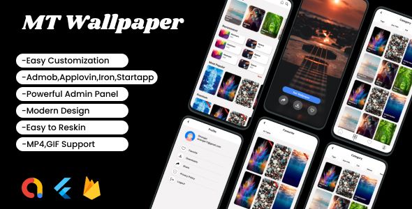 Create much more with 30 flutter wallpaper full applications - code.market