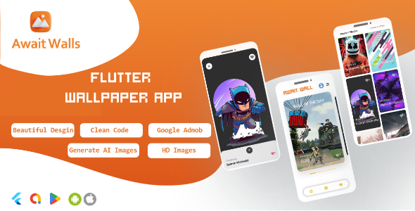 Create much more with 30 flutter wallpaper full applications - code.market